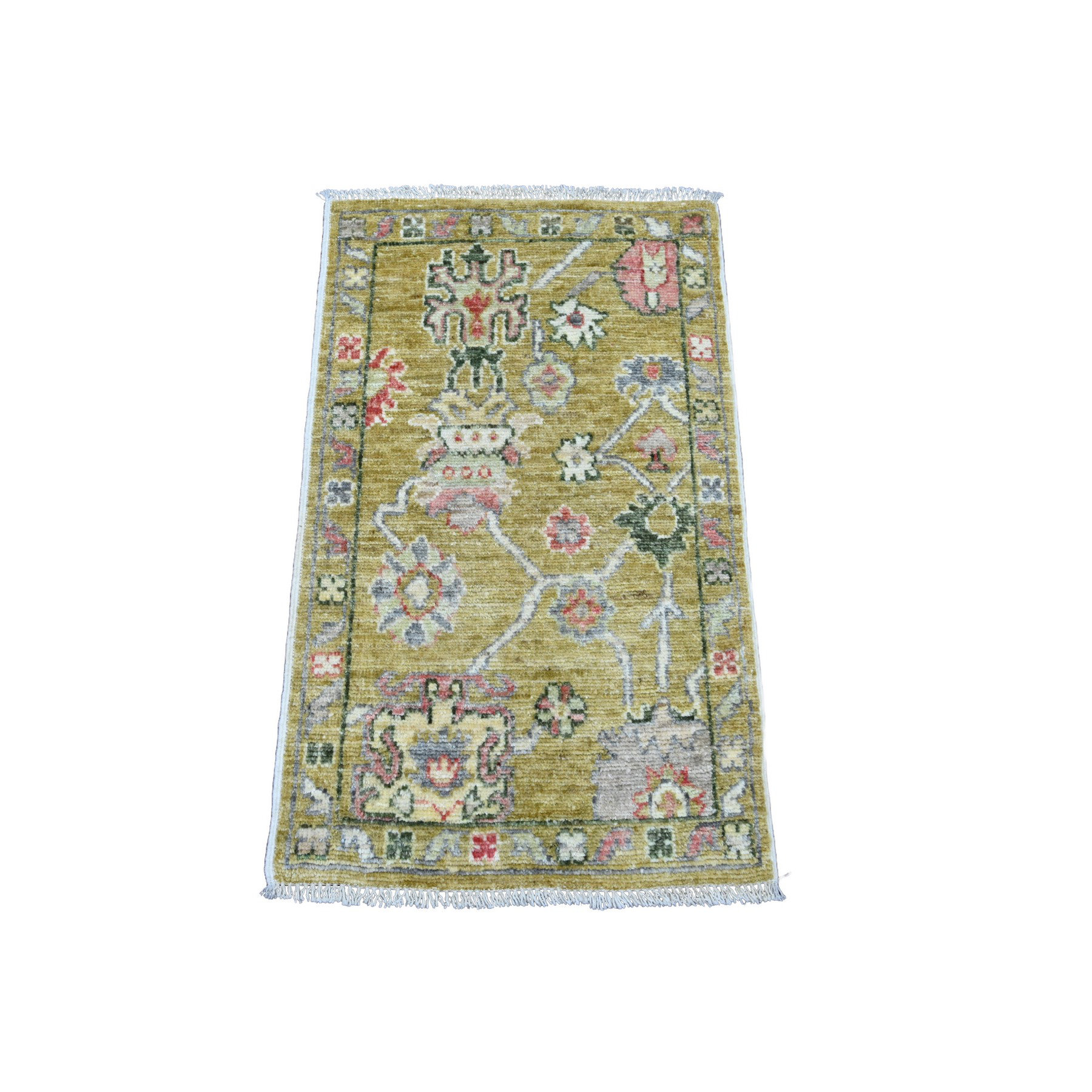 Bloomsbury Market 2'x3'1" Golden Yellow, Hand Knotted, Afghan Angora ...