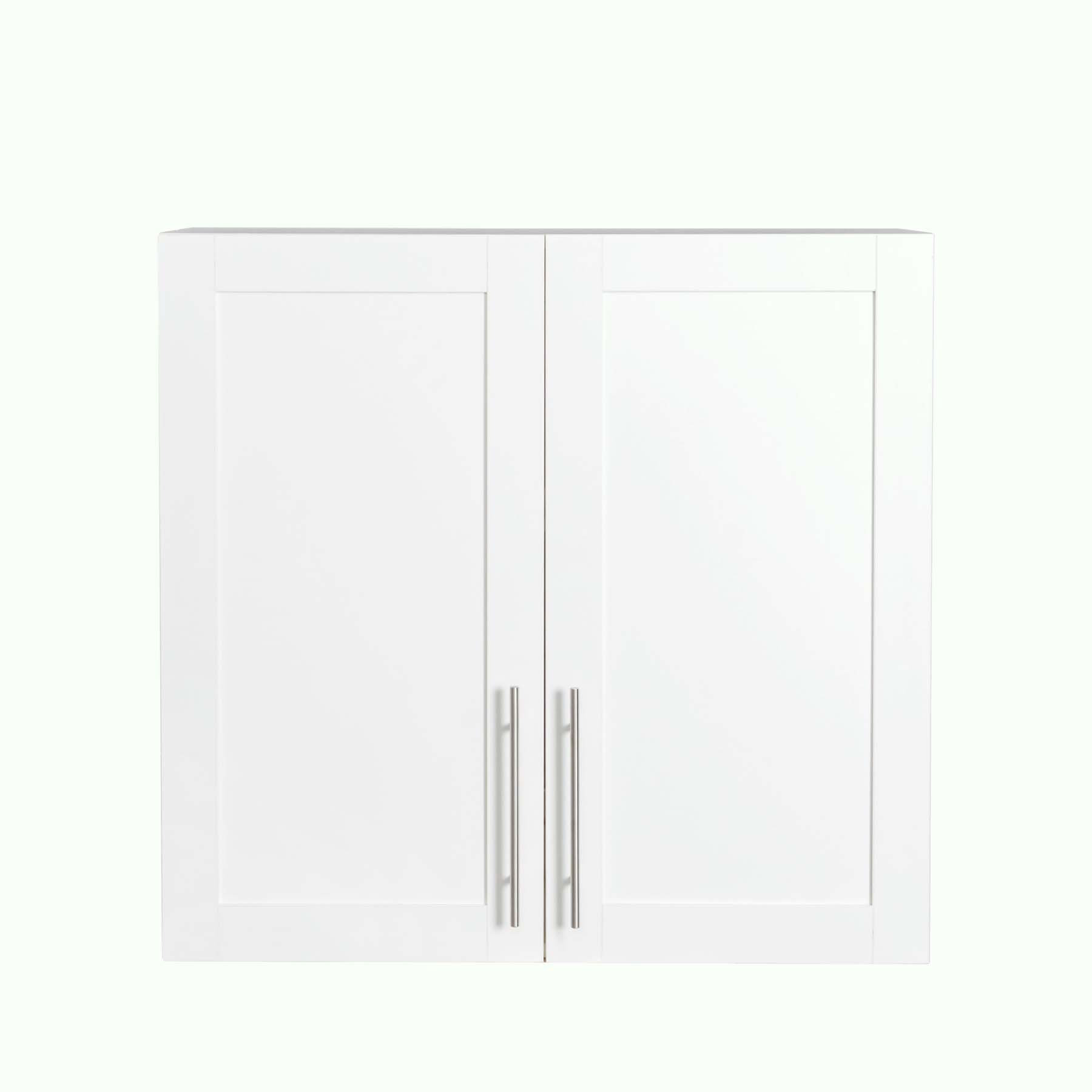 Ebern Designs Catheleen Matte White 29.92" H x 31.5" W x 15.75" D MDF Standard Wall Cabinet with ...