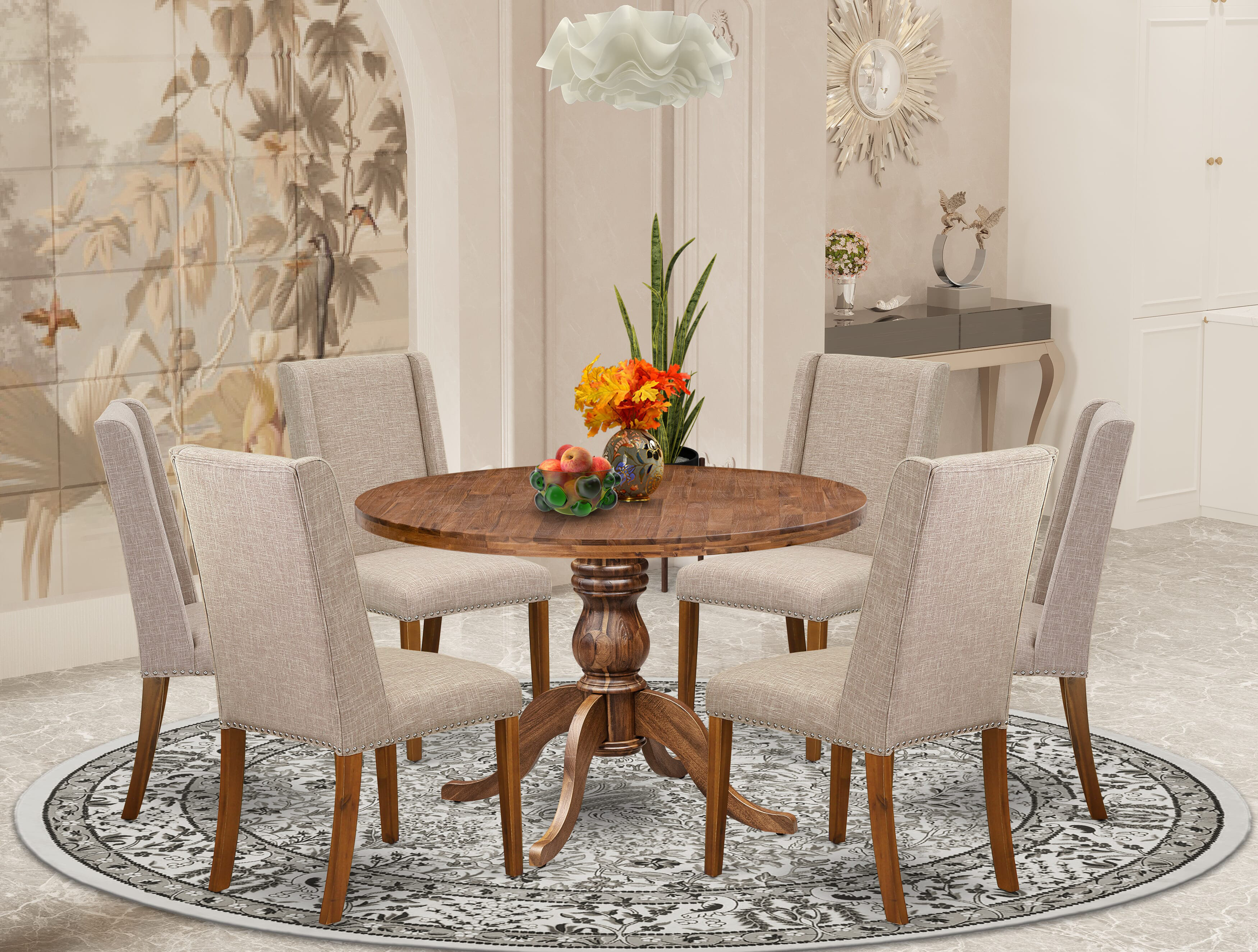 Red Barrel Studio® A74C0D5061014E97A45C11BC05C25EC9 Dining Table Set ...