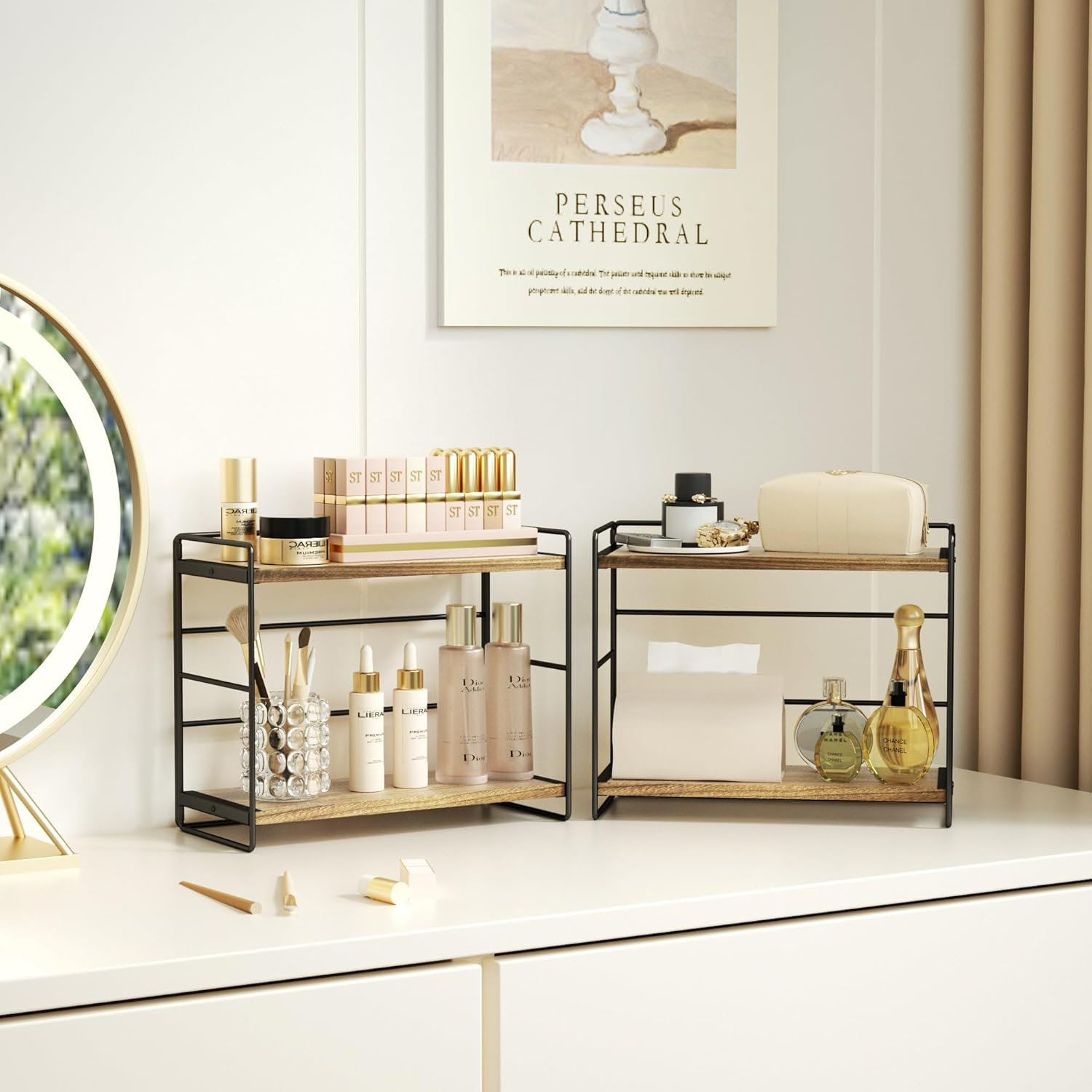 17 Stories Bathroom Countertop Organizer Set Of 2, Kitchen Counter ...