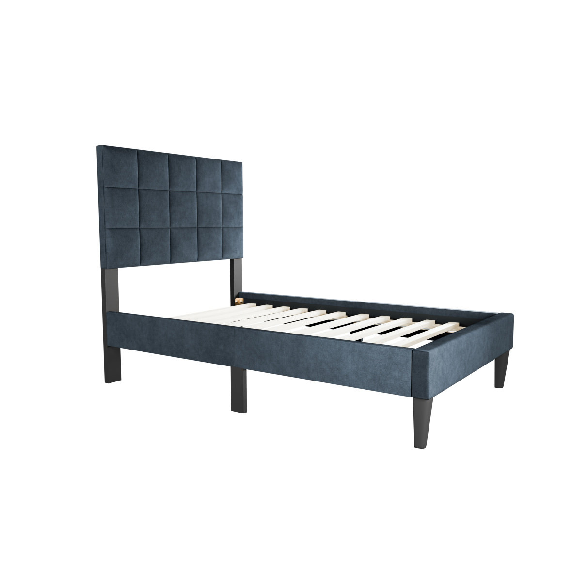 Latitude Run® Modern Twin Bed Platform Bed Frame Bedroom Furniture ...