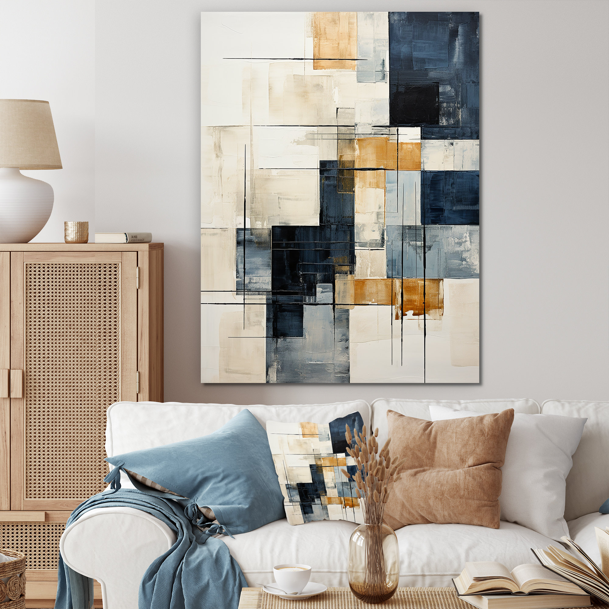 Wrought Studio™ Ivory Illusions Abstract Shapes I - Abstract Shapes ...