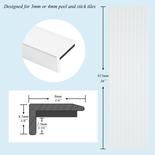 Sunwings 36'' x 0.25'' Aluminum Peel And Stick Edge Trims & Reviews ...