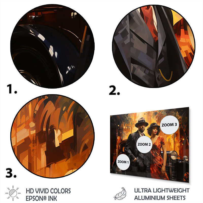 Lark Manor™ Black And Red Harlem Renaissance Jazz Couple II - Harlem ...