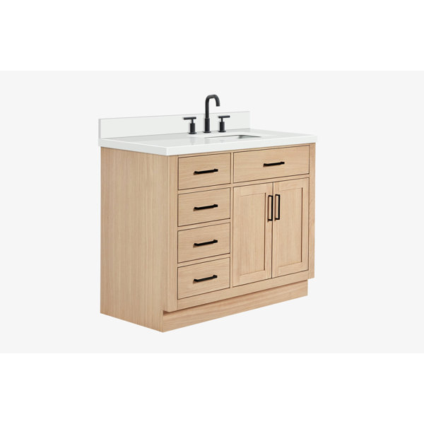 Ariel Bath Hepburn 43" Freestanding Standard Single Bathroom Vanity ...