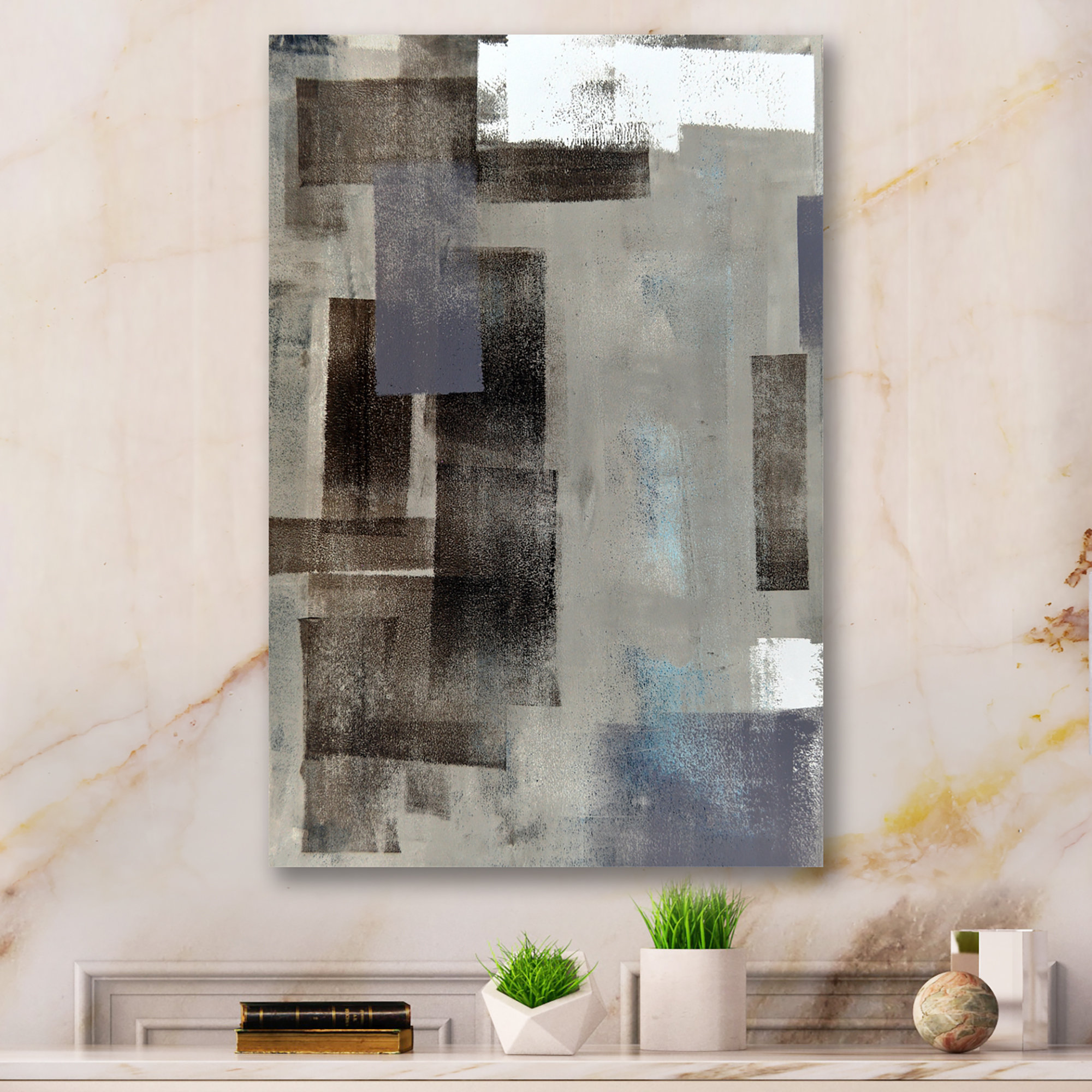 17 Stories Brown Meets Gray Abstract Art III - Modern & Contemporary ...