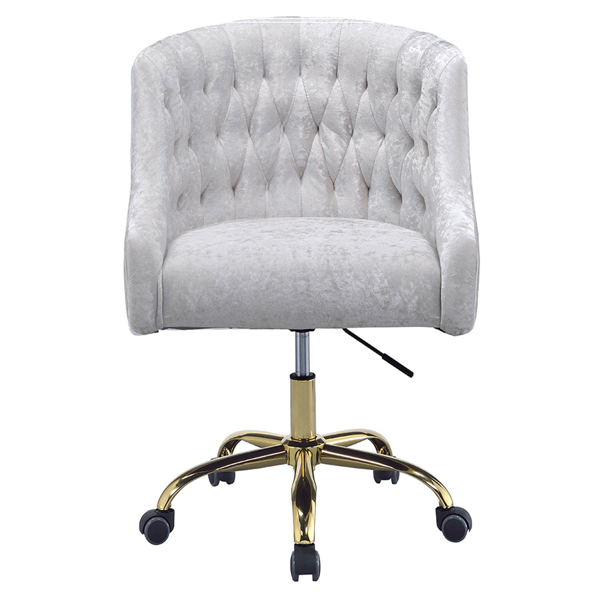 Rosdorf Park Luxurious Velvet Tufted Office Chair for Ultimate Comfort ...