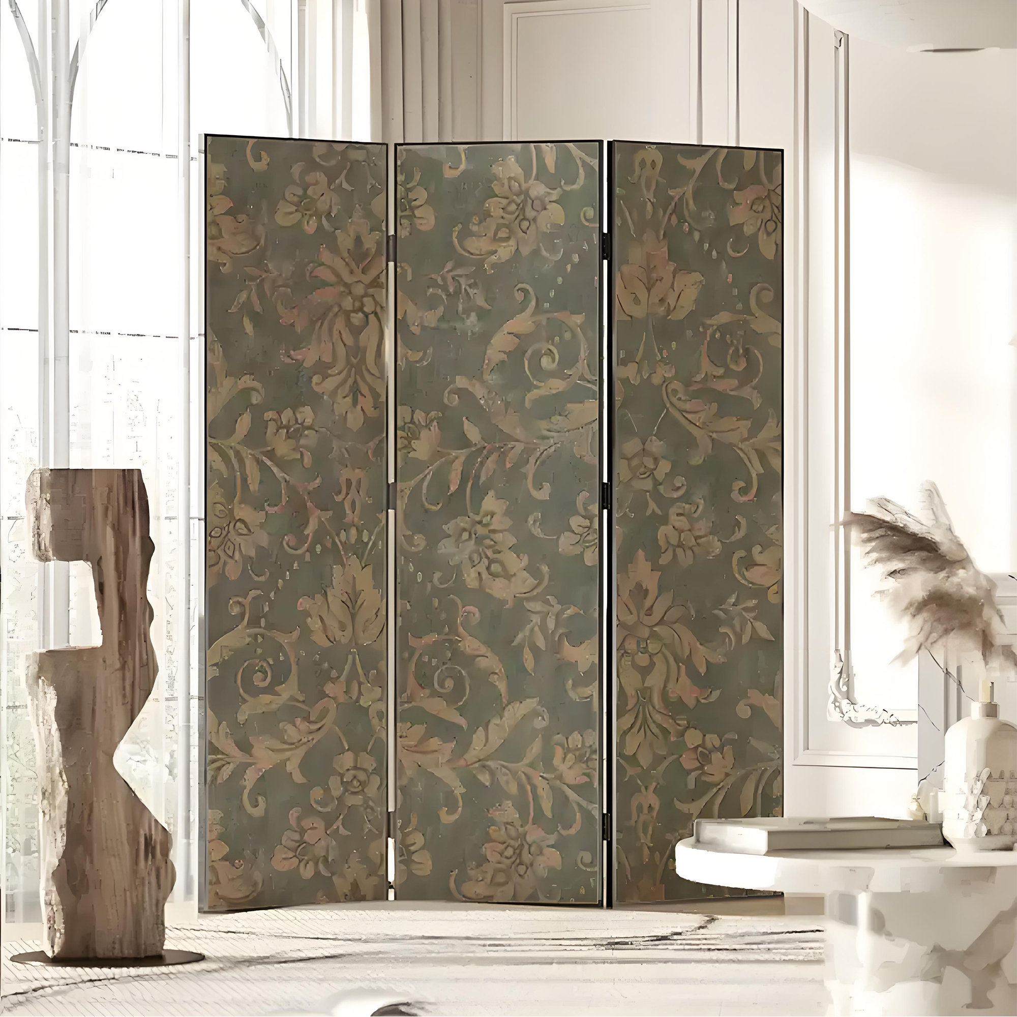 Charlton Home® Vintage European Folding Screen | Wayfair