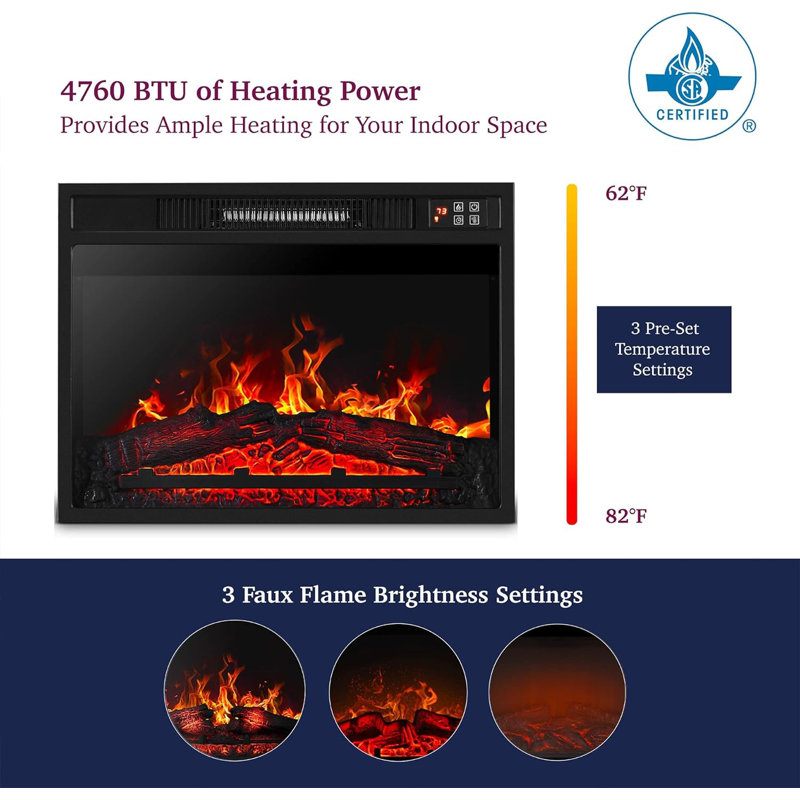 Ivy Bronx Raegyn 71.5'' W Electric Fireplace & Reviews - Wayfair Canada