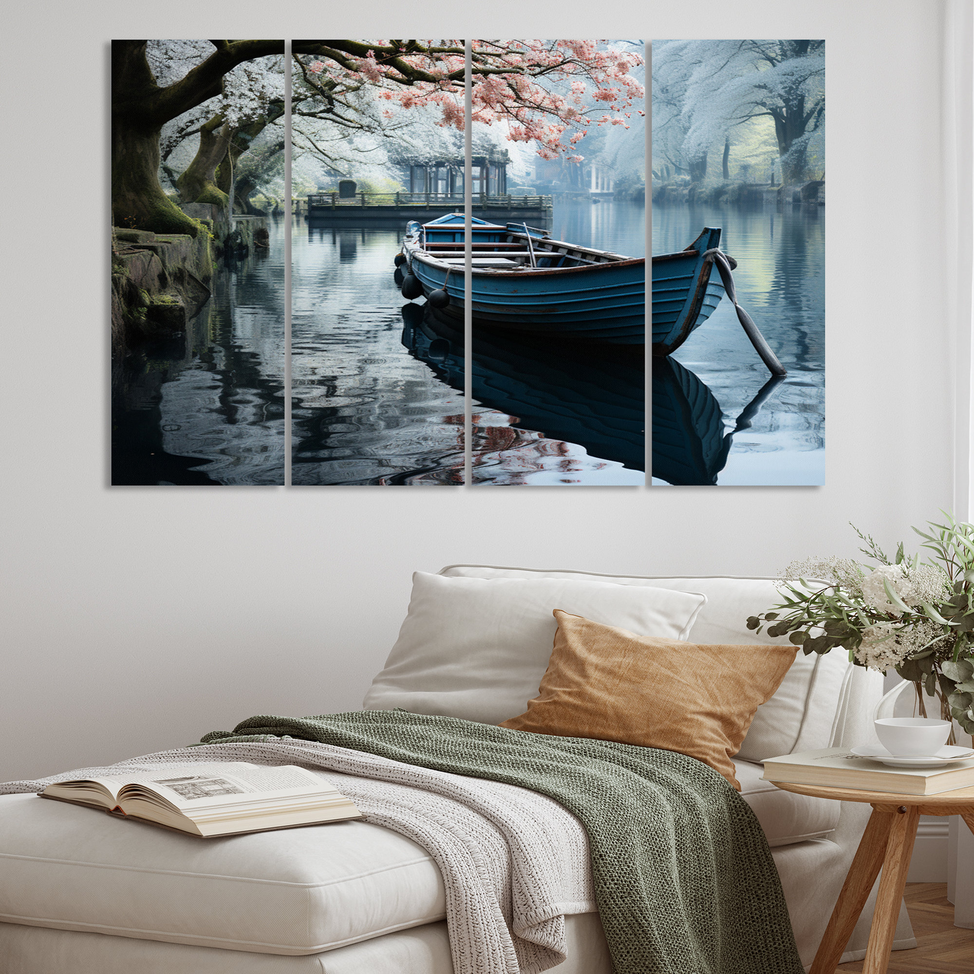 DesignArt Germany Canal Tranquility " Germany Canal Tranquility " 4 ...