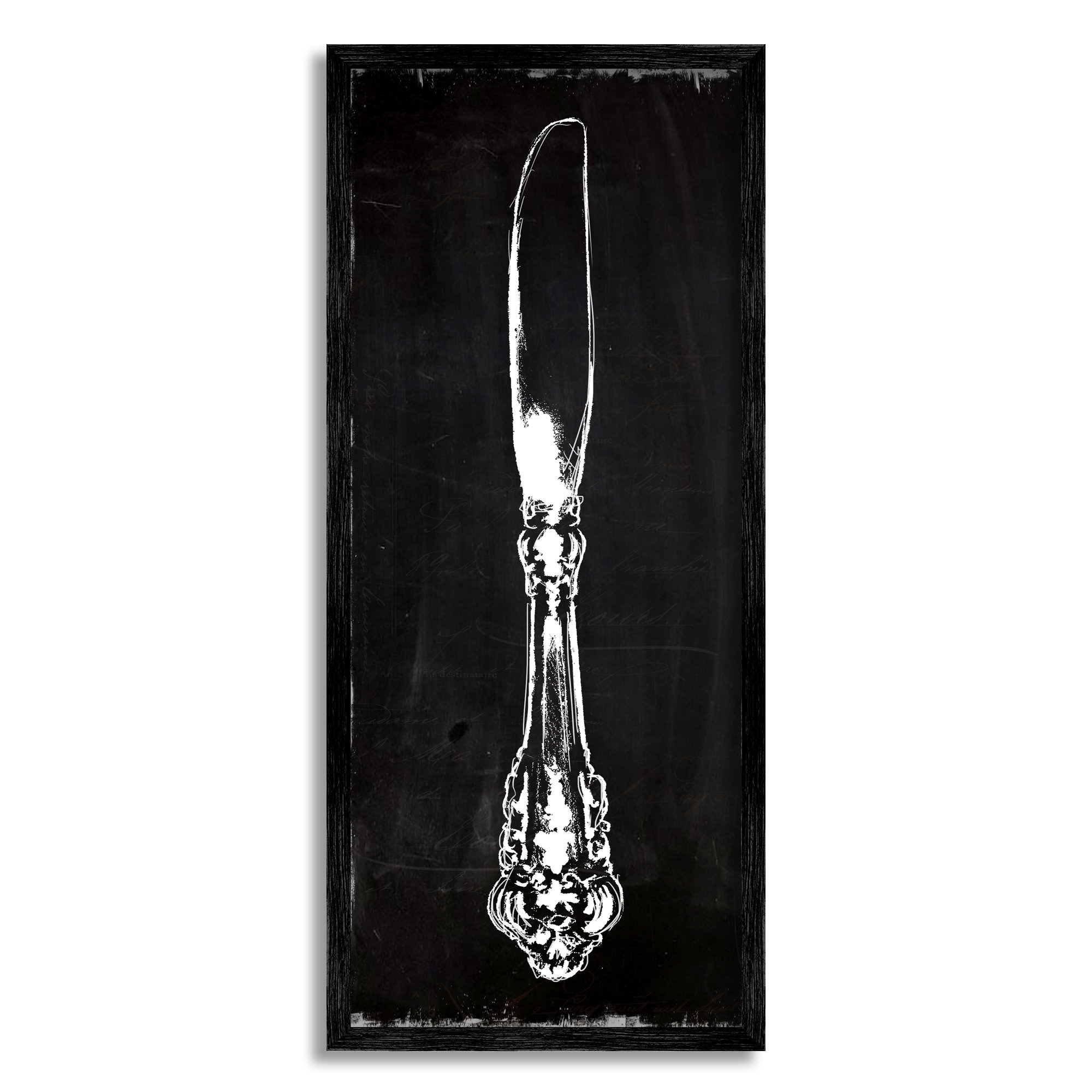 Stupell Industries Kitchen Butter Knife Vintage Style Dinner Cutlery by ...