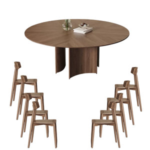 Round Seats 8 Kitchen & Dining Room Sets You'll Love | Wayfair