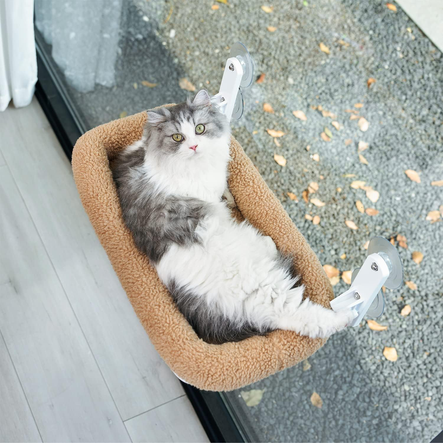 Tucker Murphy Pet™ Foldable Cat Hammock For Window - Cordless, Machine ...