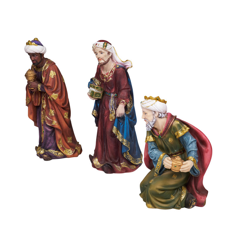 The Holiday Aisle® Traditional 3 Piece Wise Men Figurine Set & Reviews ...