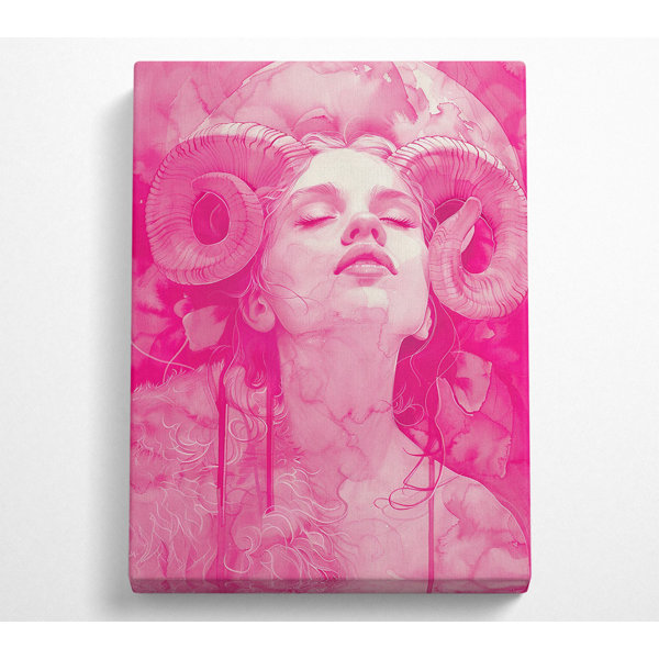 ClassicLiving Beautiful Pink Fawn Lady - Wrapped Canvas Print | Wayfair ...