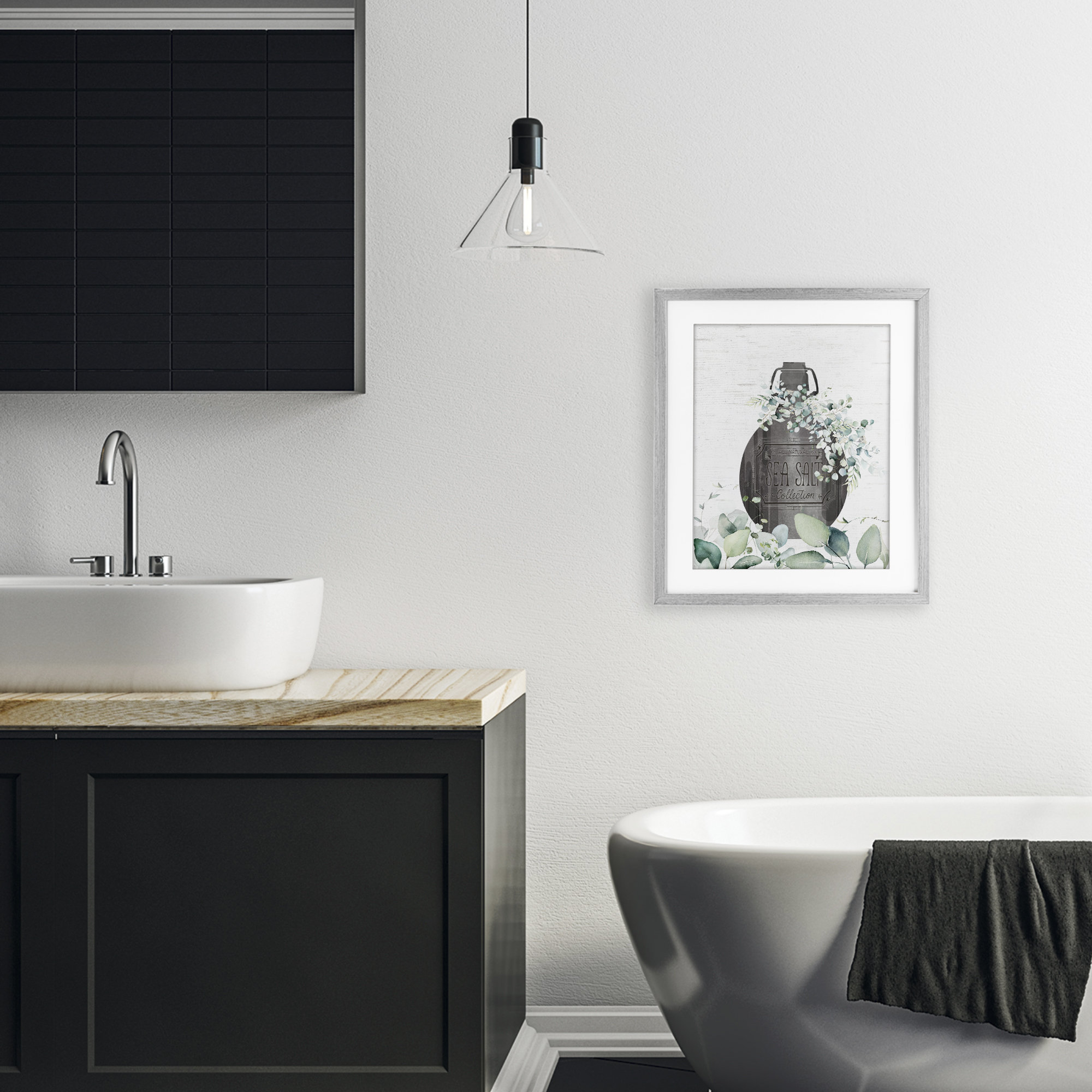 Ophelia & Co. Sea Salt Collection Bottle Framed Print Under Glass ...