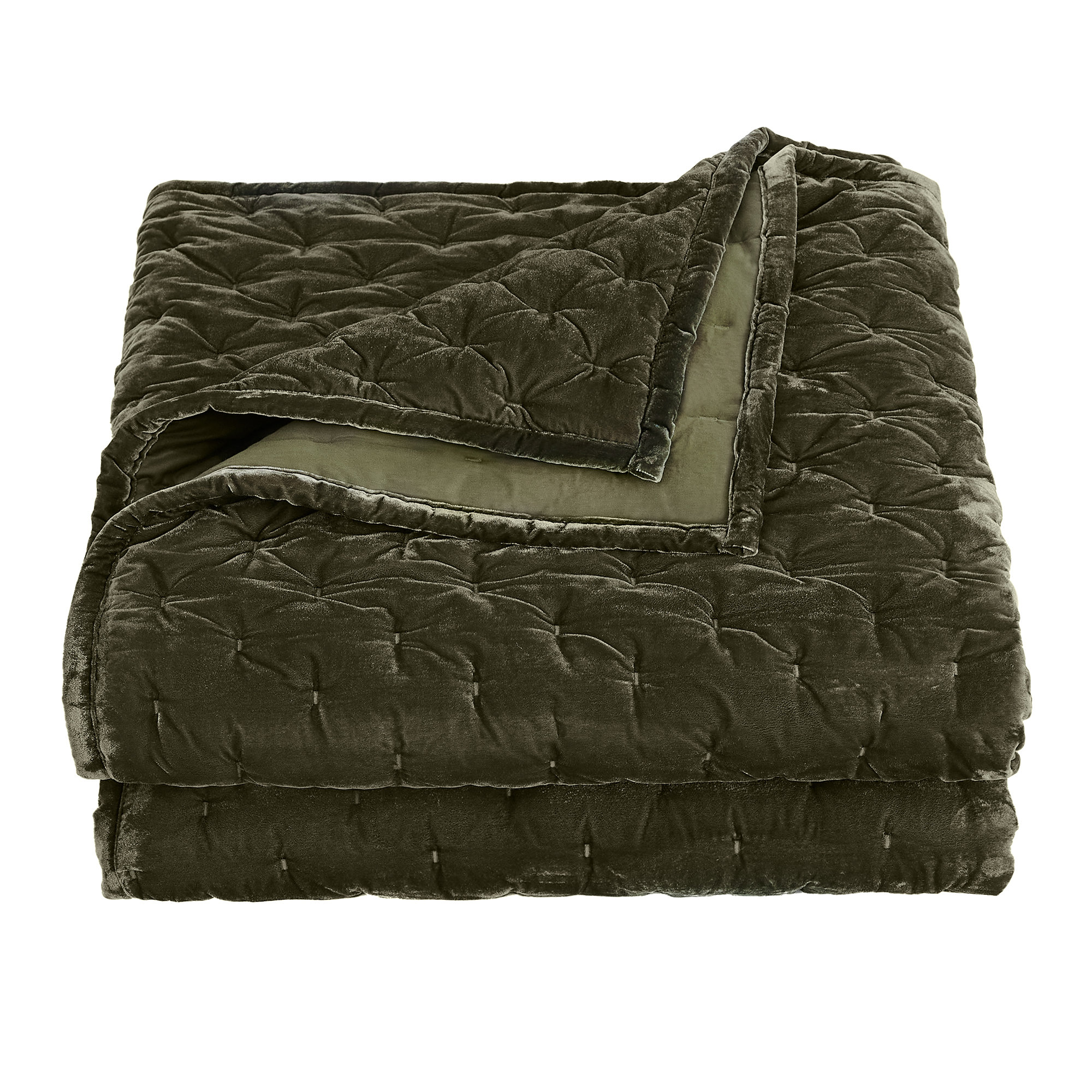 HiEnd Accents Stella Faux Silk Velvet Classic Chic Modern Rustic ...