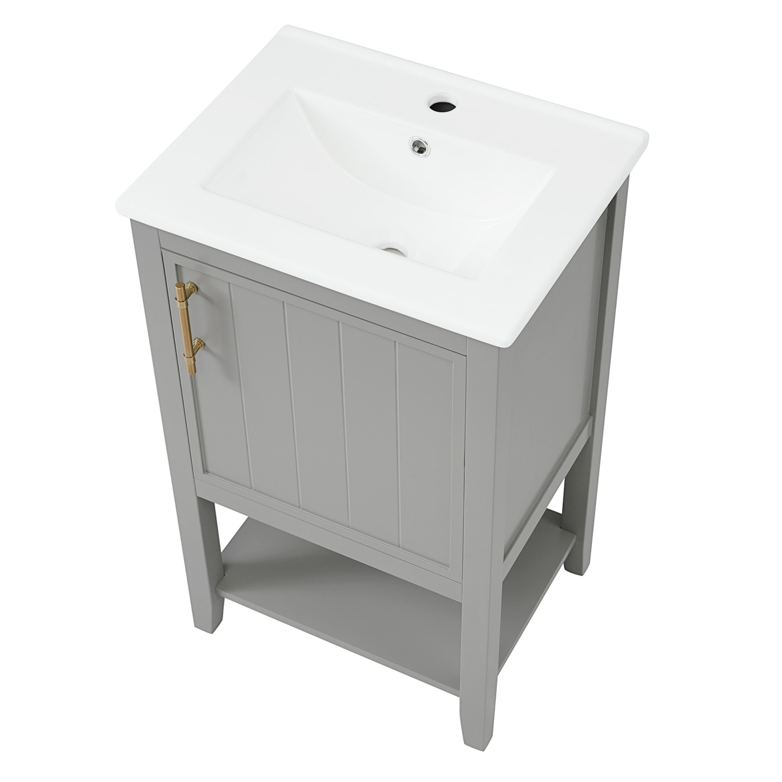 Winston Porter 20-Inch Bathroom Vanity with Soft-Close Door | Wayfair