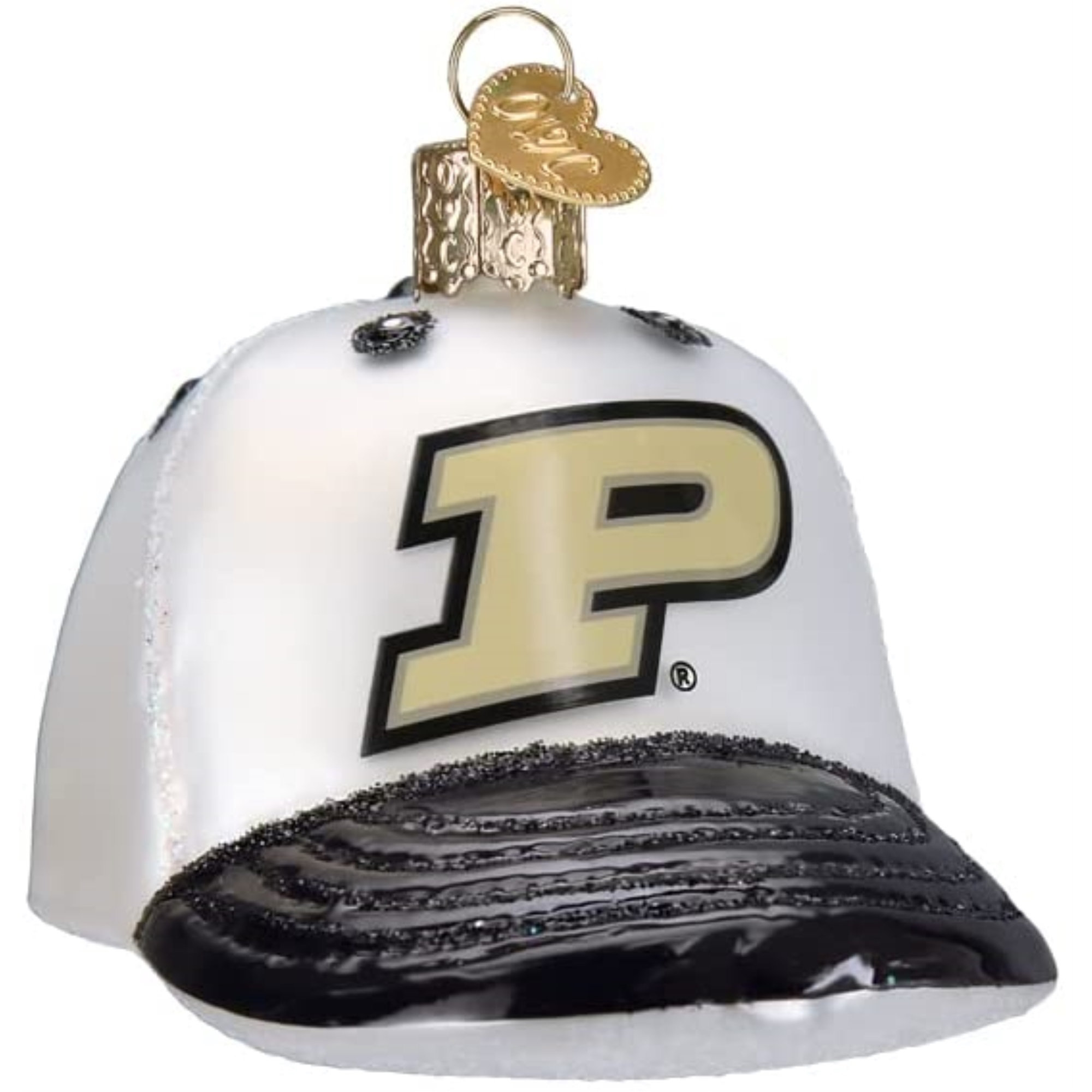 Old World Christmas Purdue Baseball Cap Hanging Figurine Ornament | Wayfair