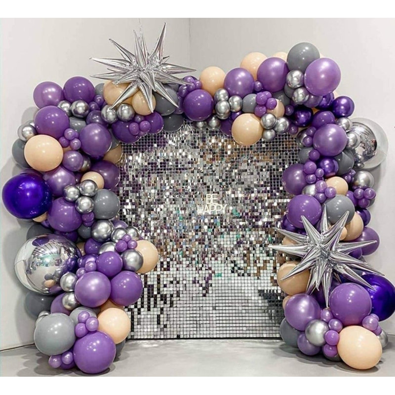 FashionSecretsLLC 36 Shimmer Sequins Wall Panels Backdrop Birthday ...