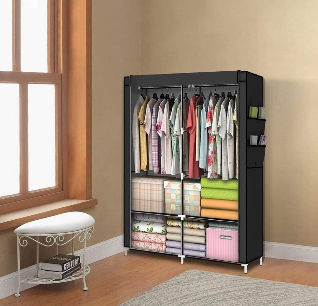 Rebrilliant Wardrobe Storage Closet Clothes Portable Wardrobe Storage ...