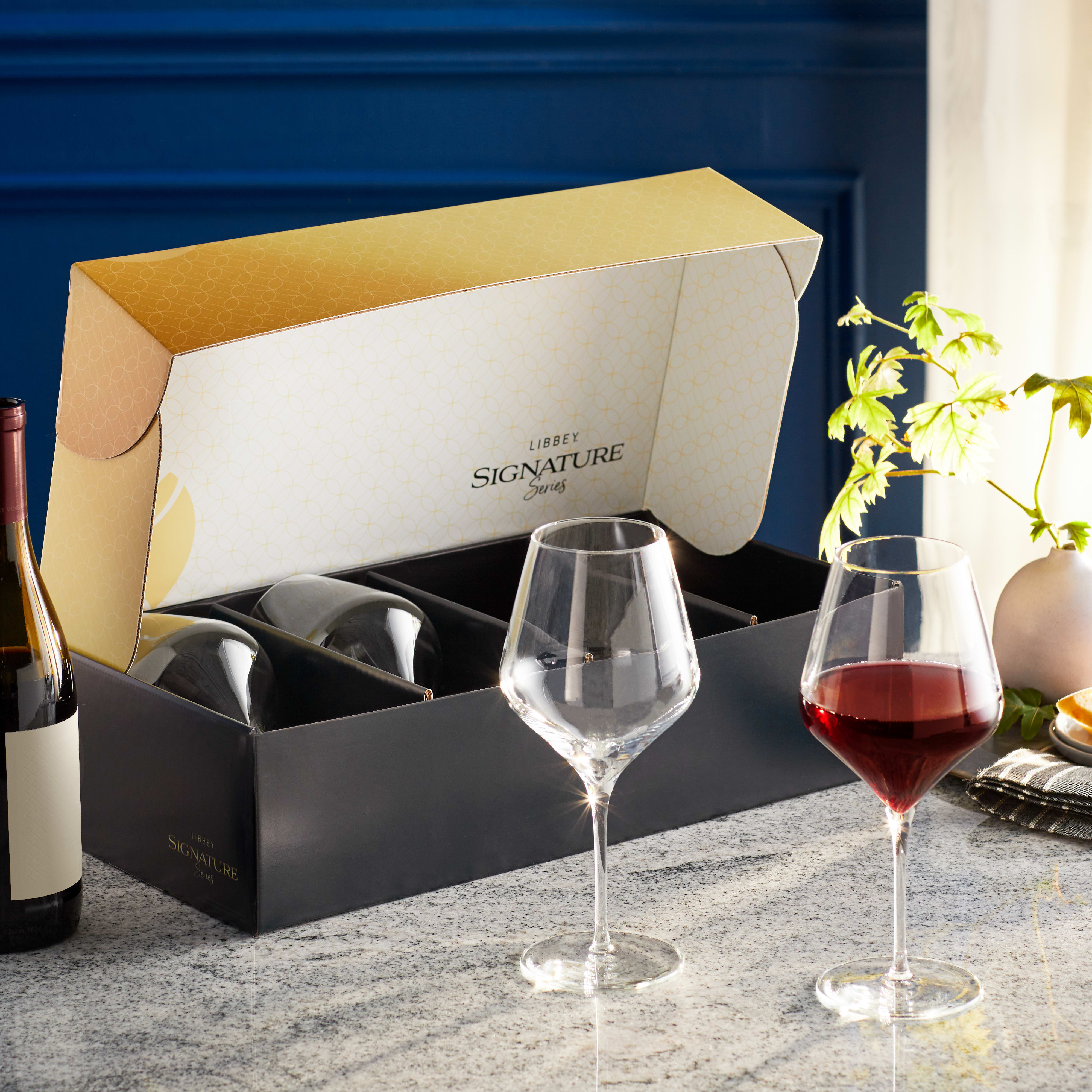 Libbey Signature-Greenwich Libbey Red Wine Glass Gift Set, 24 oz ...