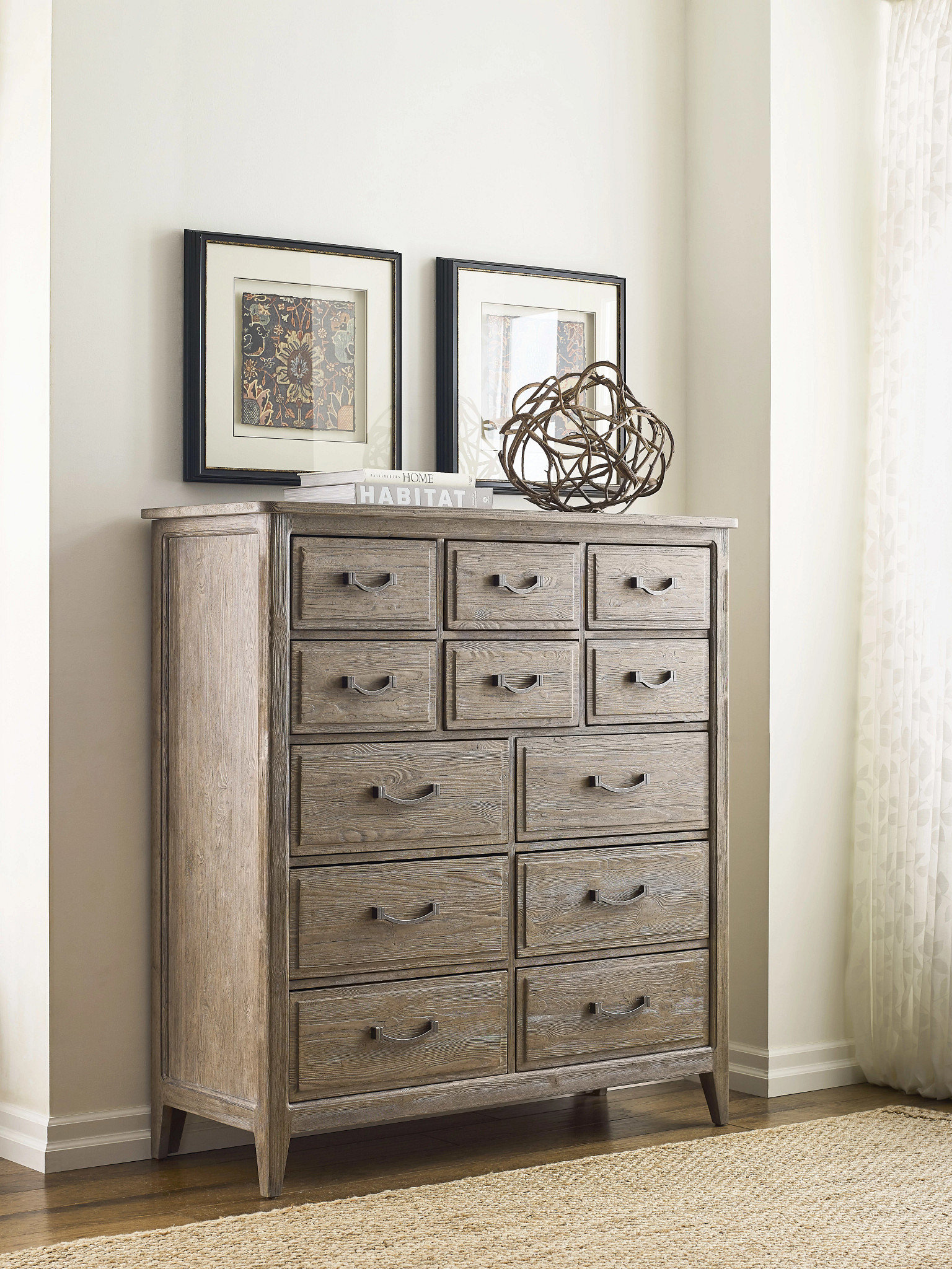 Canora Grey Shandara 12 Drawer 52" W Solid Wood Double Dresser | Wayfair