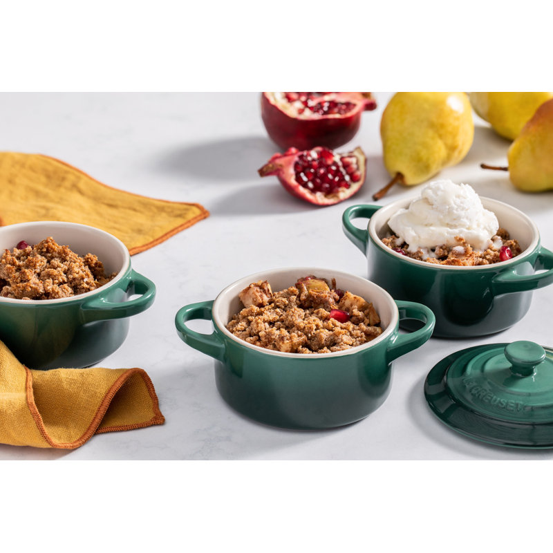 Le Creuset Stoneware 8 oz. Mini Round Cocotte with Lid & Reviews | Wayfair