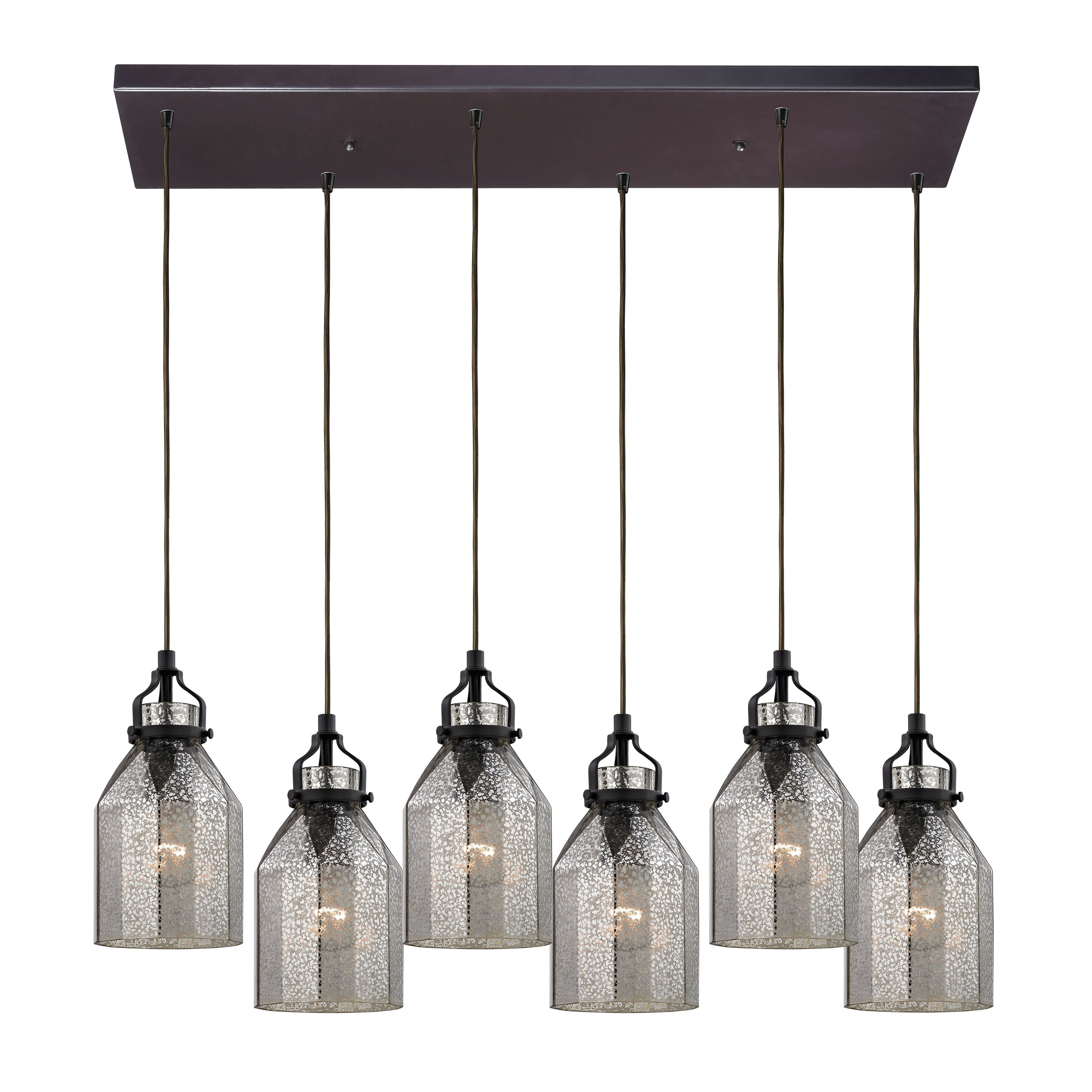Langley Street Tegan 6-Light Cluster Geometric Pendant - Wayfair Canada