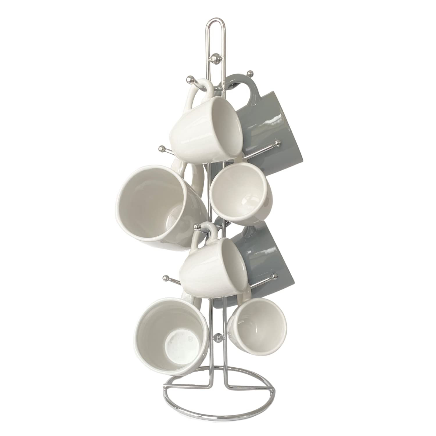Ophelia & Co. Countertop Coffee Cup Rack - Holds 8 Large Cups - Chrome ...