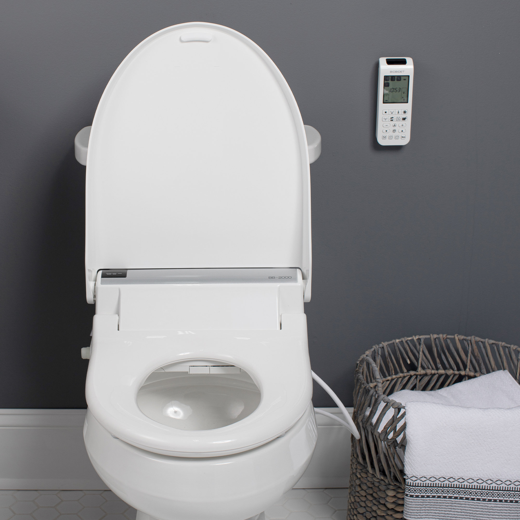 Bio Bidet by BEMIS BB2000 Bidet Toilet Seat, Heated Seat, Warm Air ...