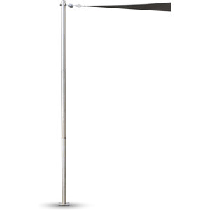 Amgo Stainless Steel Pole, Heavy Duty with Base Plate & Height ...