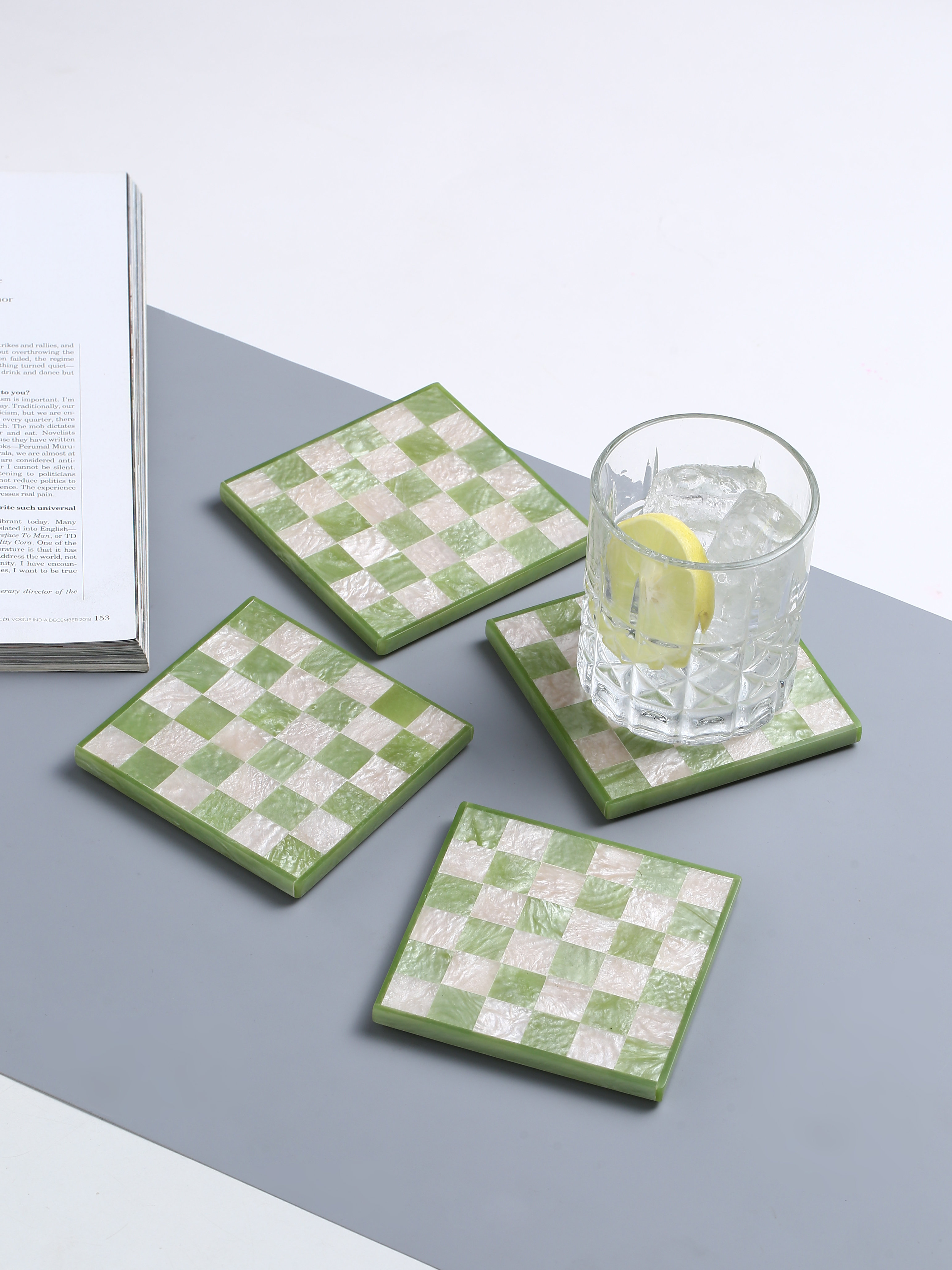 Latitude Run® Handmade Resin Coaster's Set Of 4 & Reviews | Wayfair