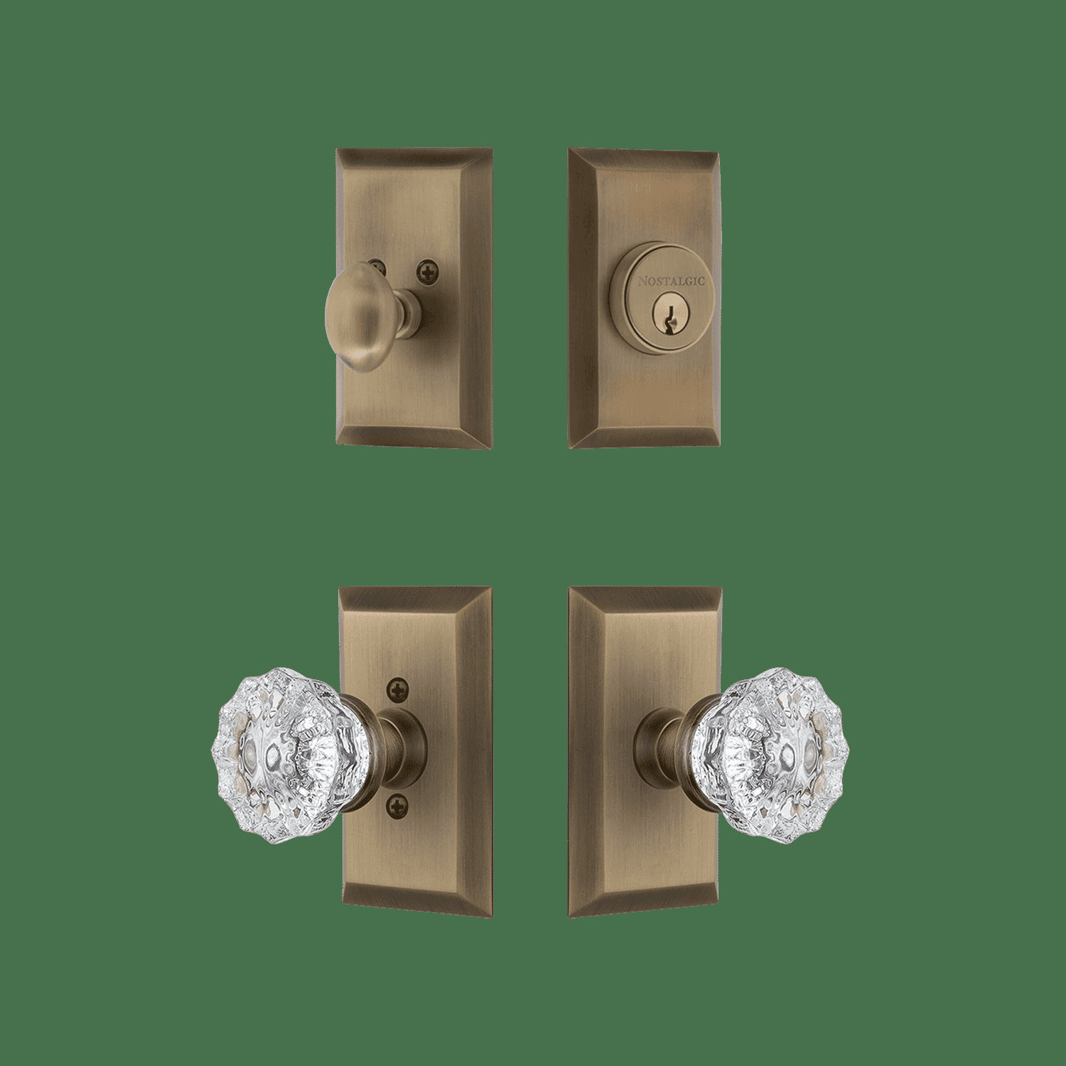 Nostalgic Warehouse Studio Entry Set with Crystal Knob | Wayfair