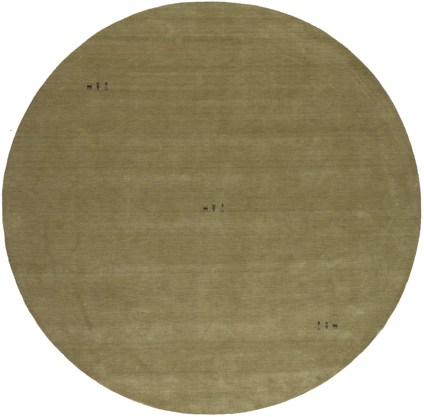 Foundry Select Beige Tribal Round 8X8 Lori Gabbeh Oriental Area Rug ...