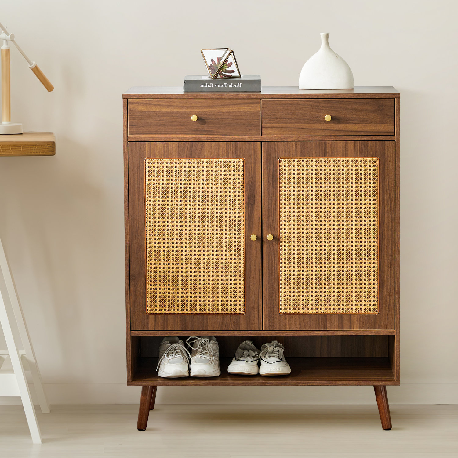Bayou Breeze Multi-Functional Modern Minimalist Mdf Shoe Cabinet ...
