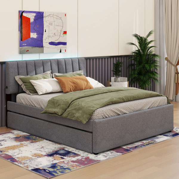 Red Barrel Studio® Ladeidra Upholstered Platform Bed | Wayfair