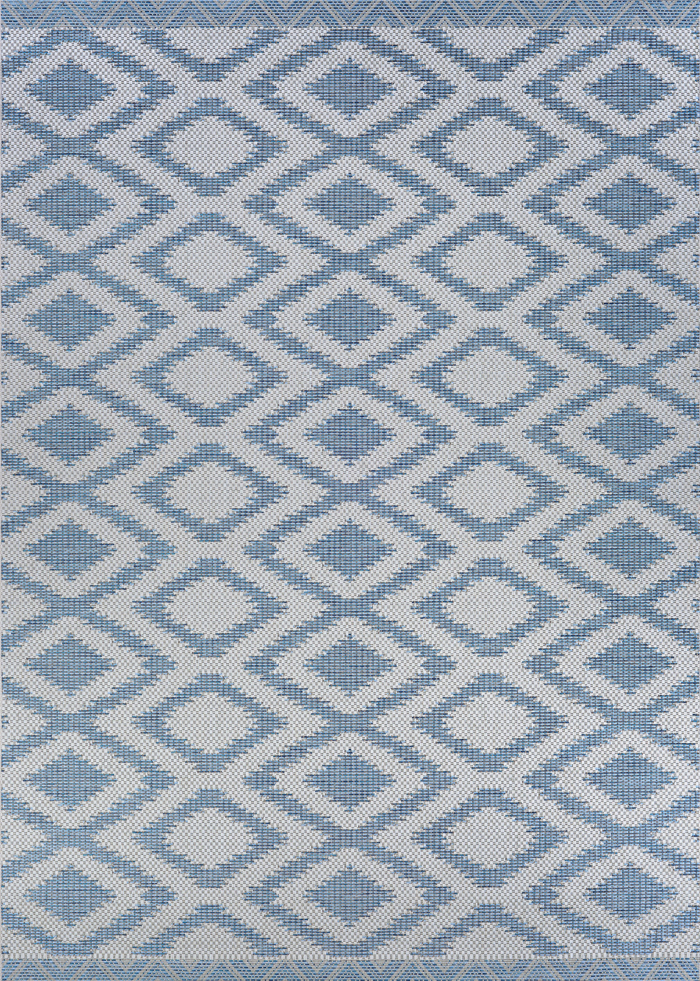 Union Rustic Temple Cloud Geometric Blue Area Rug & Reviews | Wayfair