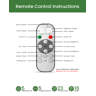 AMERZEST Artificial Slim Christmas Tree Multi-Color LED Lights Dual ...