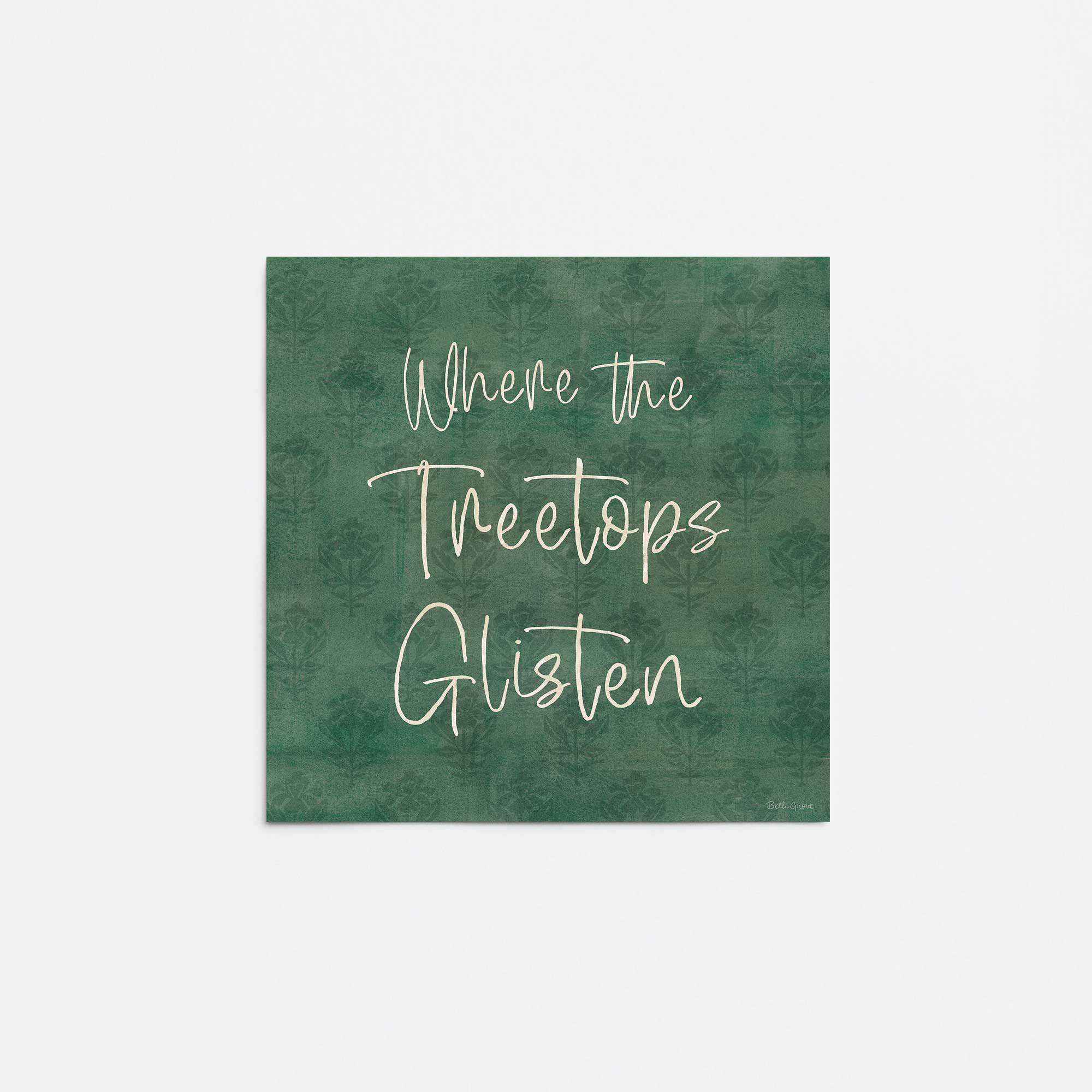 Trinx Where the Treetops Glisten Print | Wayfair