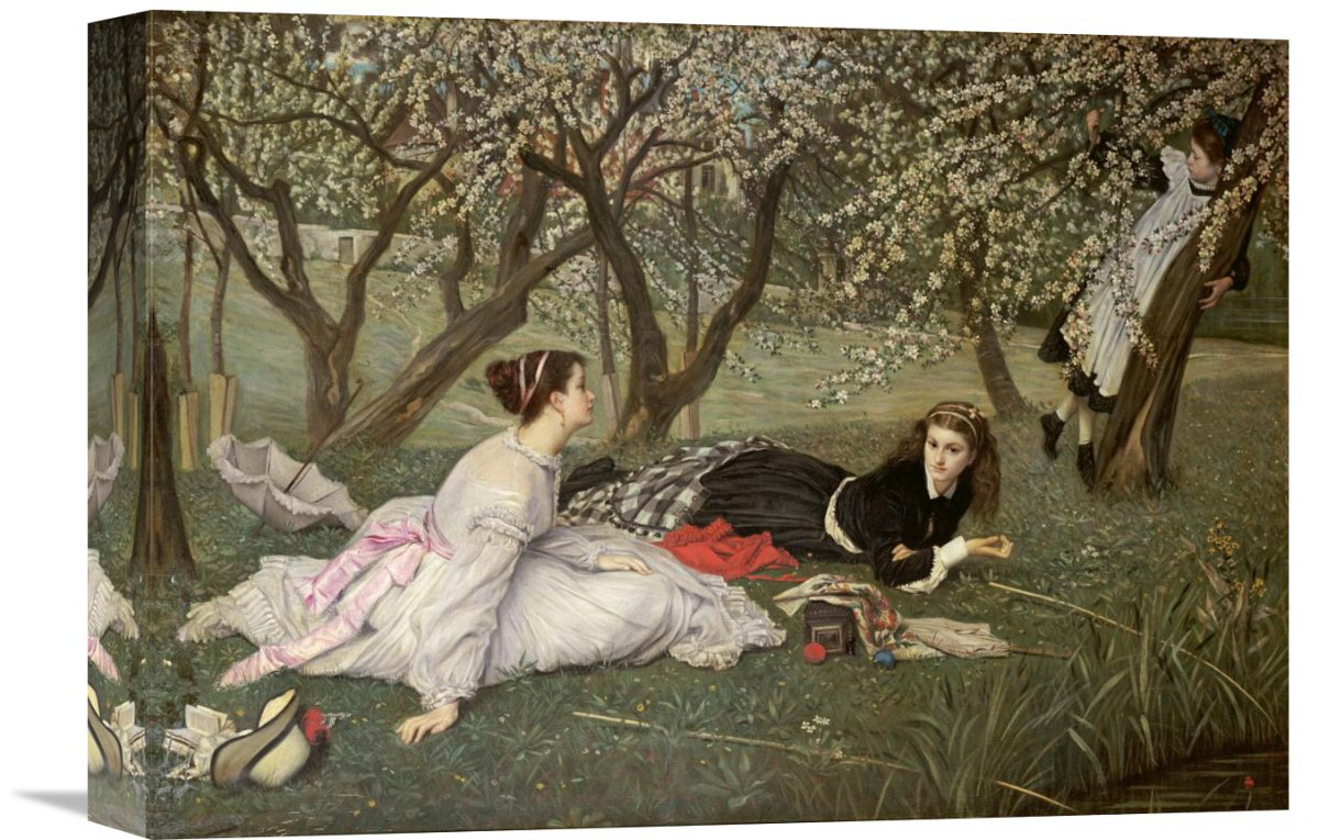 Global Gallery 'Spring. Le Printemps' by James Jacques Tissot Painting ...