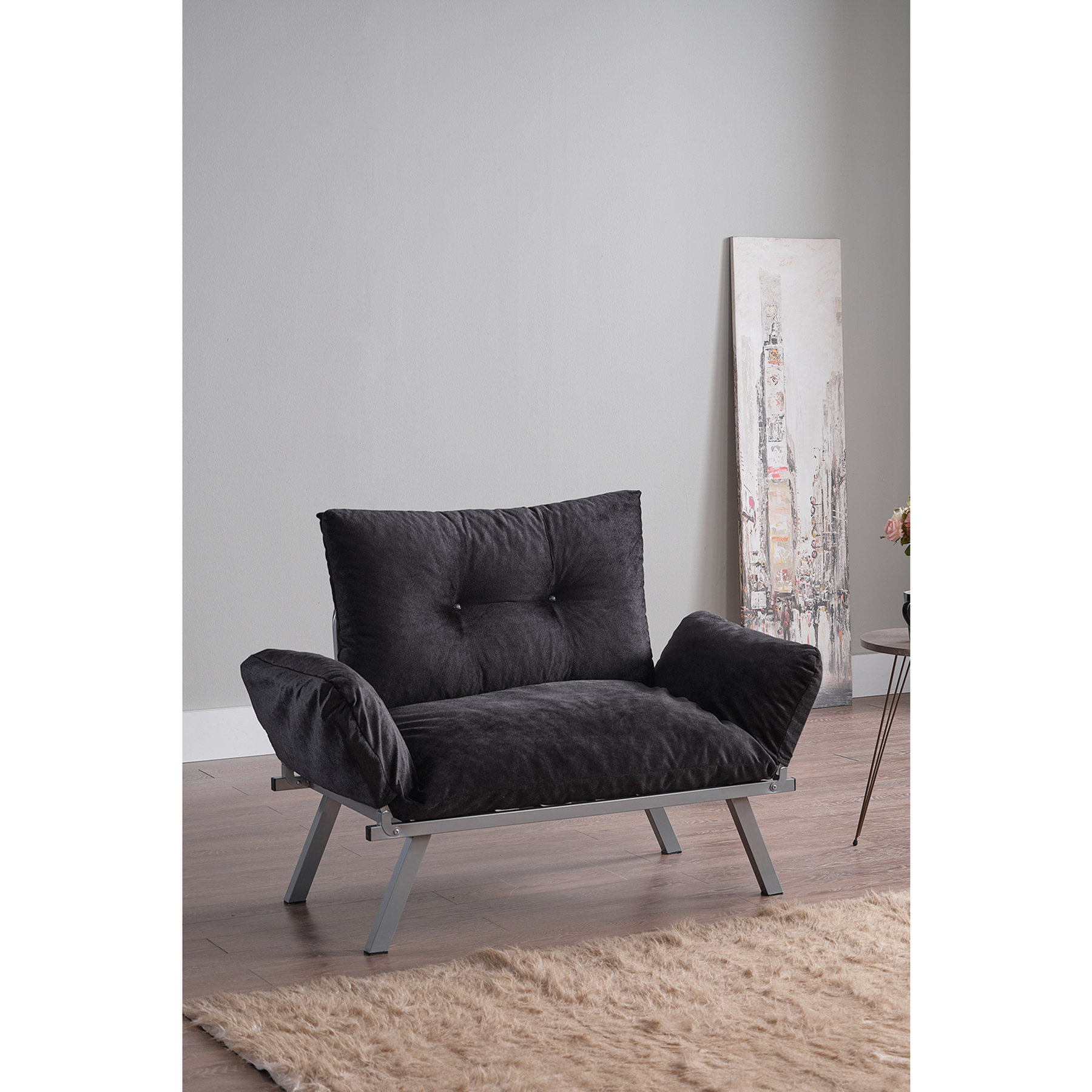 Wrought Studio Metal Legs Futon Love seat - Wayfair Canada