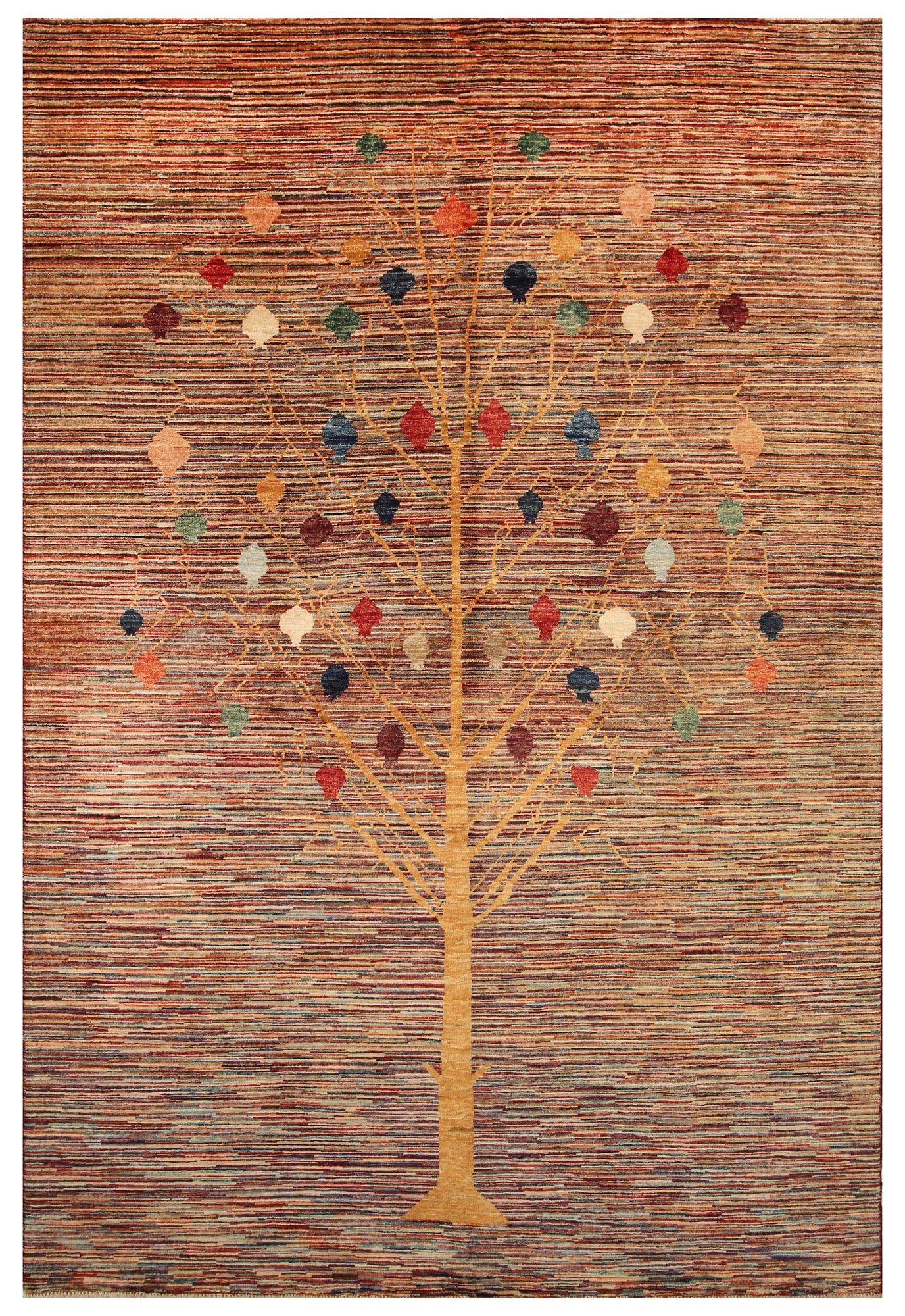 Landry & Arcari Rugs and Carpeting Tree Gabbeh One-of-a-Kind 6'5" x 9'7 ...