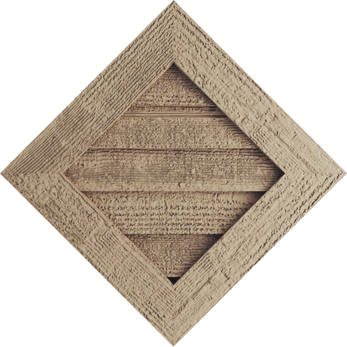 Ekena Millwork Timberthane Diamond Faux Wood Non-Functional Gable Vent ...