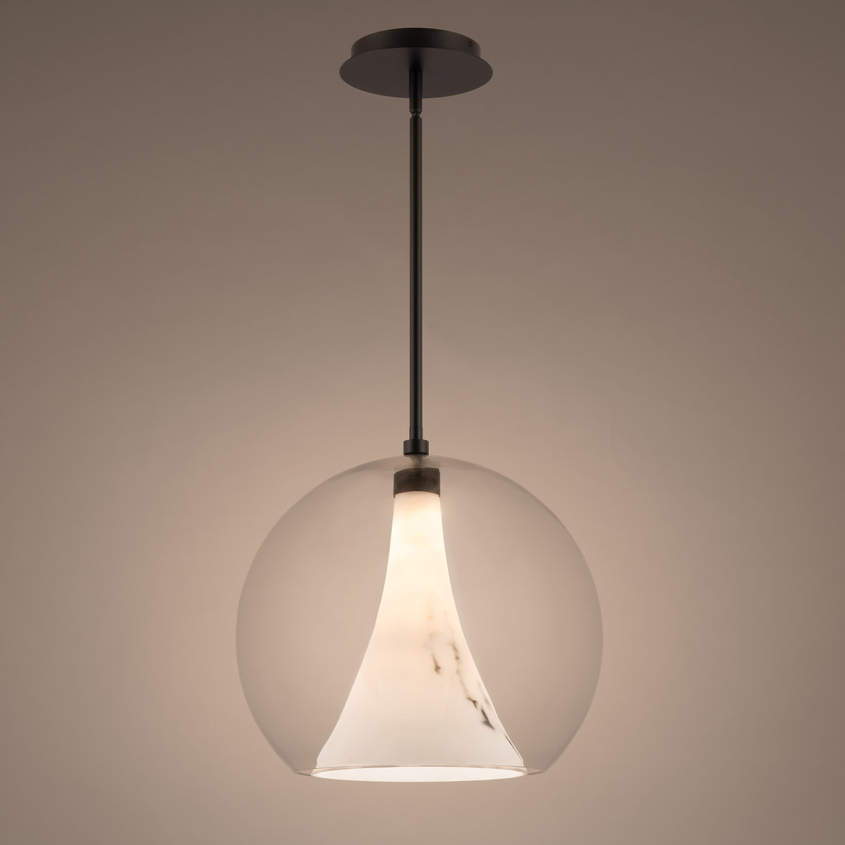 dweLED Chantilly 1 - Light Geometric Globe LED Pendant | Perigold