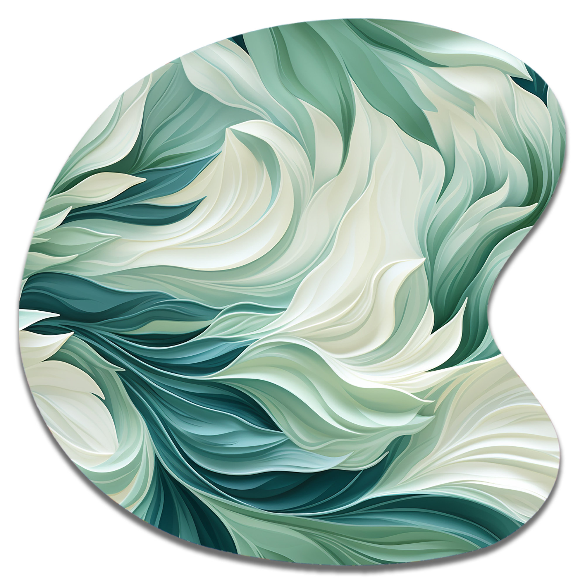Bay Isle Home™ Bedfordale - Floral Irregular Wall Art - Drop Shape ...