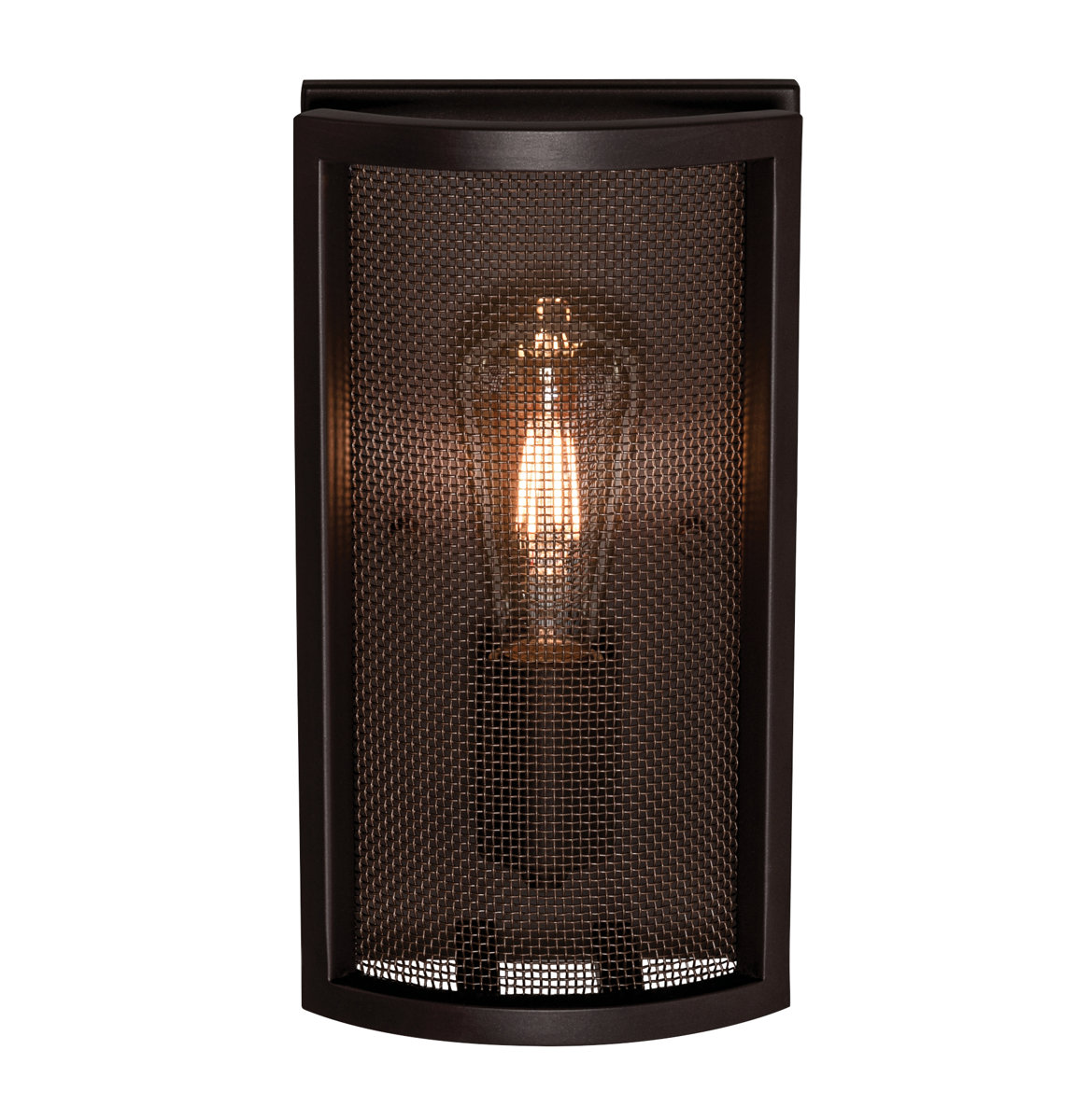 17 Stories Jacorian 1 - Light Dimmable Bronze Candle Wall Light ...