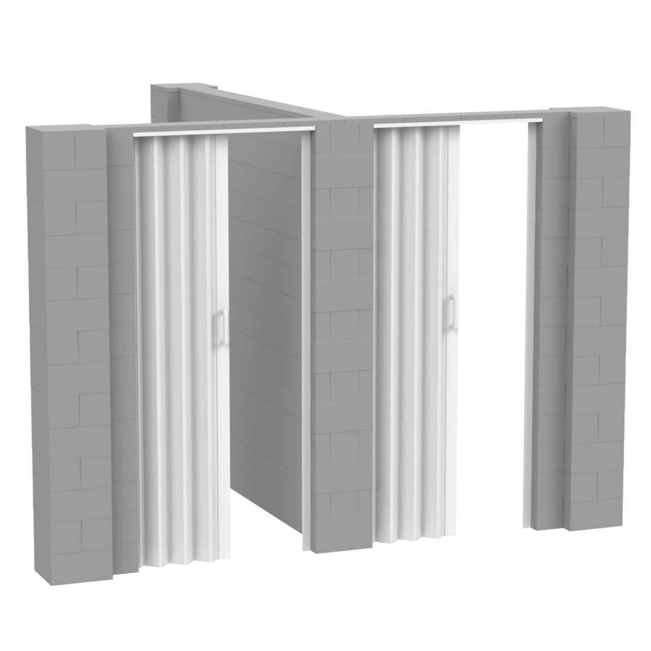 Versare Everblock T-Shaped Wall Kit With Door | Wayfair