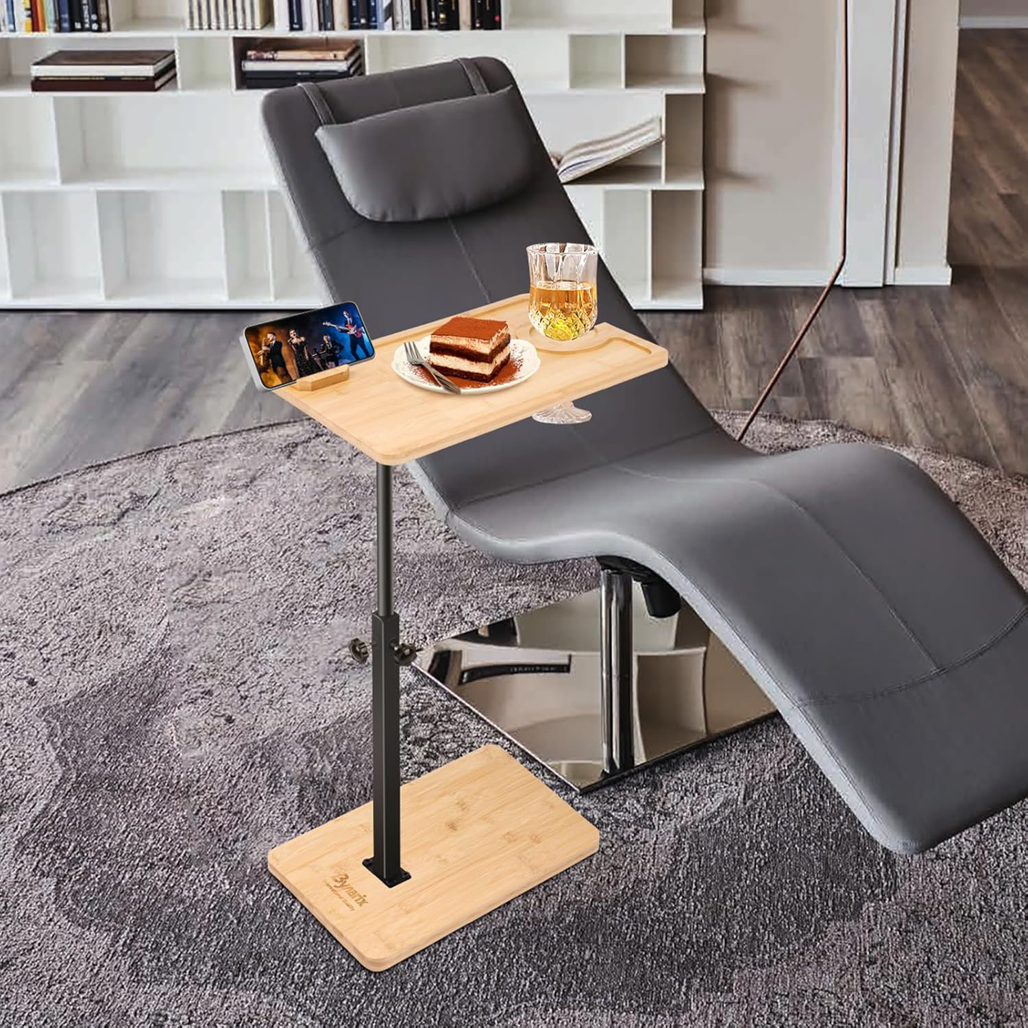 yitesiUSA Height Adjustable End Table For Bed, Swivel Couch Table That ...