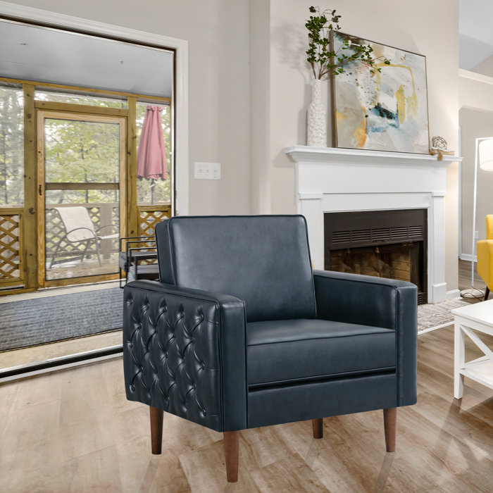 Wildon Home® Wandi Faux Leather Club Chair | Wayfair